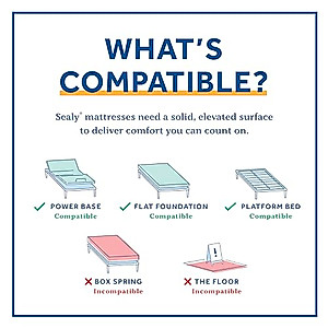 Sealy - Memory Foam Bed in a Box – 12 Inch, Medium Feel, King Size, CopperChill Technology, CertiPur-US Certified