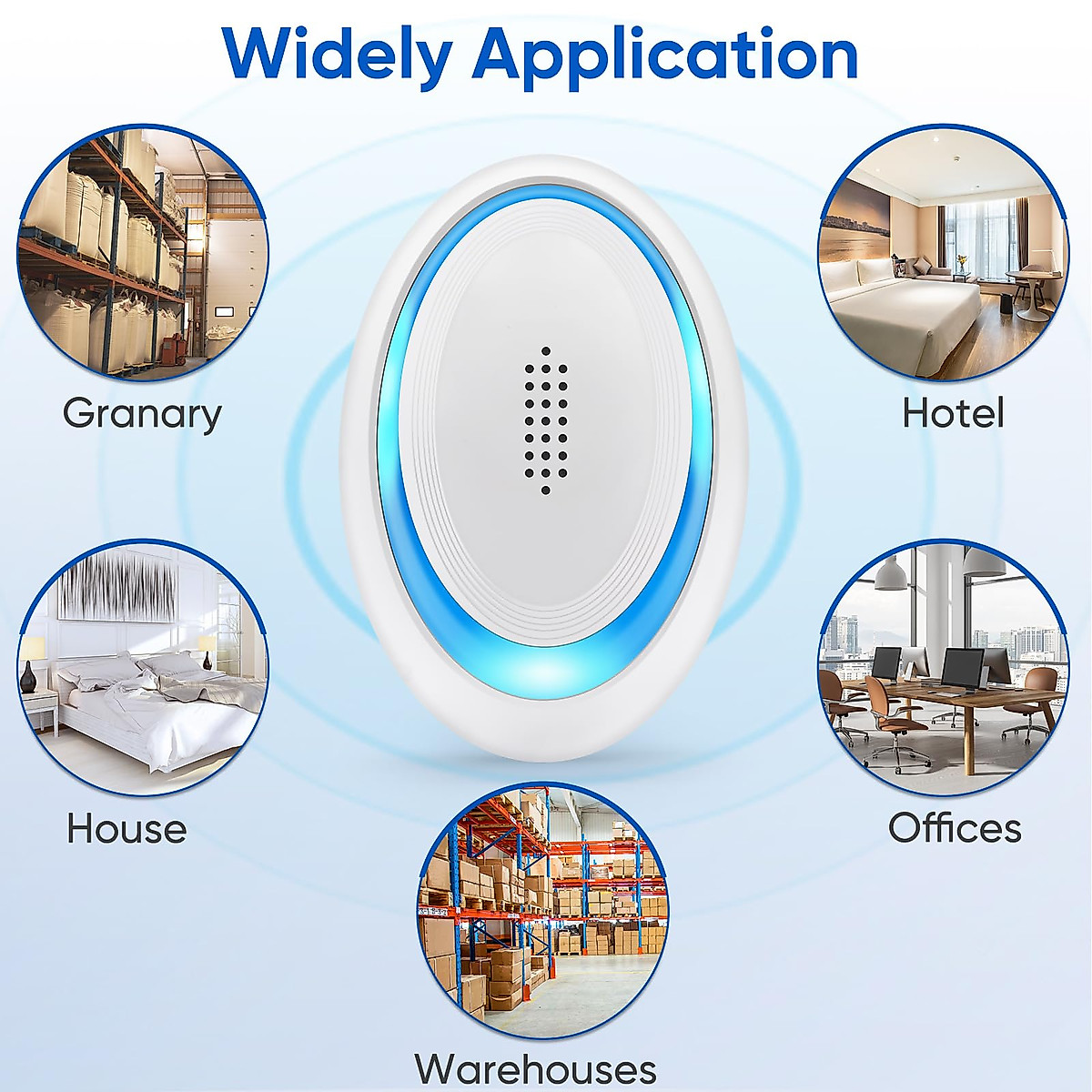 Ultrasonic Pest Repeller,6 Pack Pest Repeller Indoor Plug in Pest Repellent for Insect,Roach,Mice,Spider,Ant,Bug,Mosquito