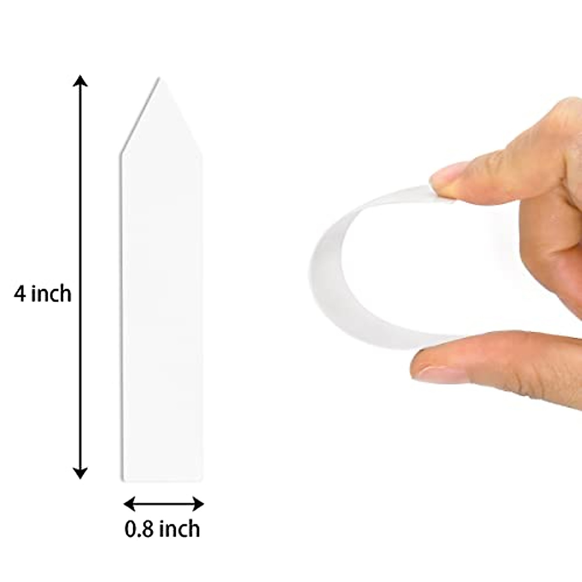 Foraineam 600 Pcs 4 Inches Plant Labels 6 Colors Plastic Waterproof Plant Tags Nursery Garden Labels Pot Marker Garden Stake Tags