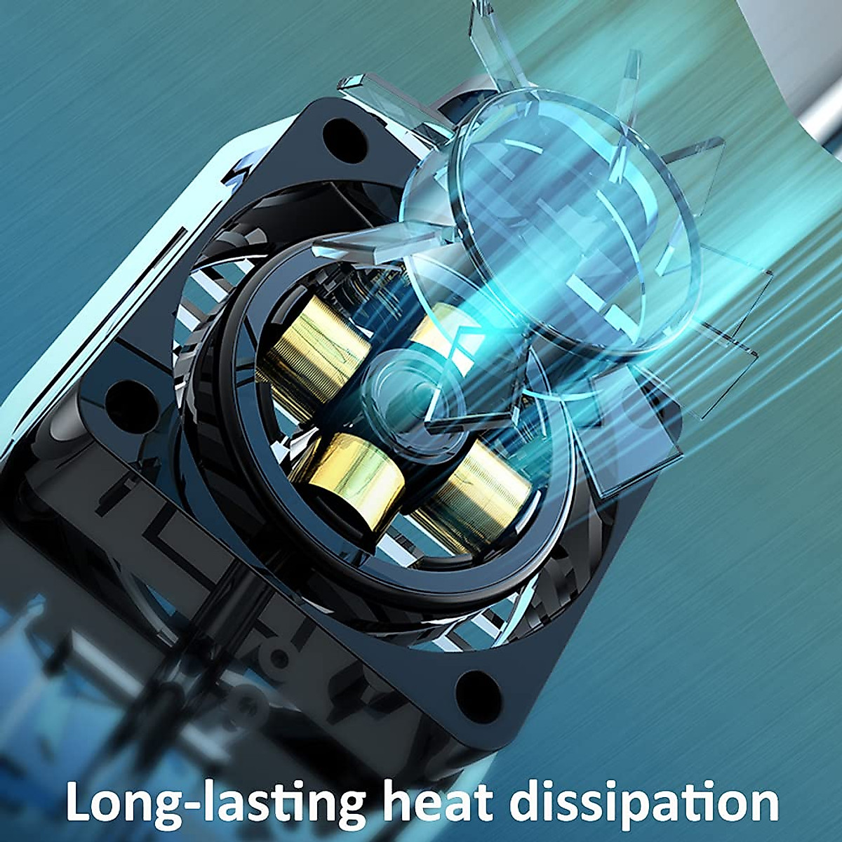 Ivishow Phone Cooler with Cooling Fan Portable Gaming Radiator Gifts for Watching Videos & Mobile Games, Compatible with 4-6.7 Inch Android & iOS Phone