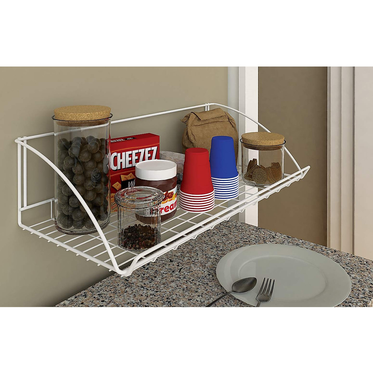ClosetMaid 8279 24-Inch Wide Laundry Utility Hanger Shelf , White