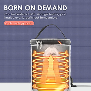 Rinme Portable Baby Bottle Warmer - Car Milk Bottle Warmer Portable Baby Bottle Bag, Bottle Warmer Meal Box Warmer for Baby Milk Portable Baby Bottle Warmer, for CarHomeTravelingCamping