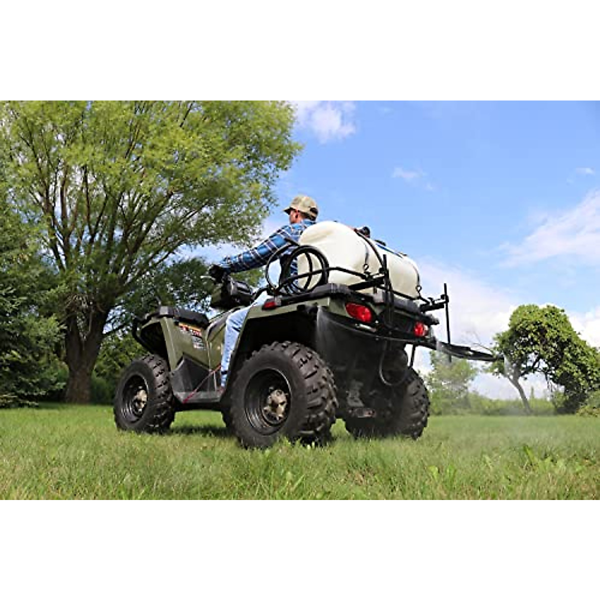 Valley Industries 140° Deflector Broadcast Spray Nozzle - 2.0 Orifice Size, 10 to 45 PSI, Red, 4 Pack