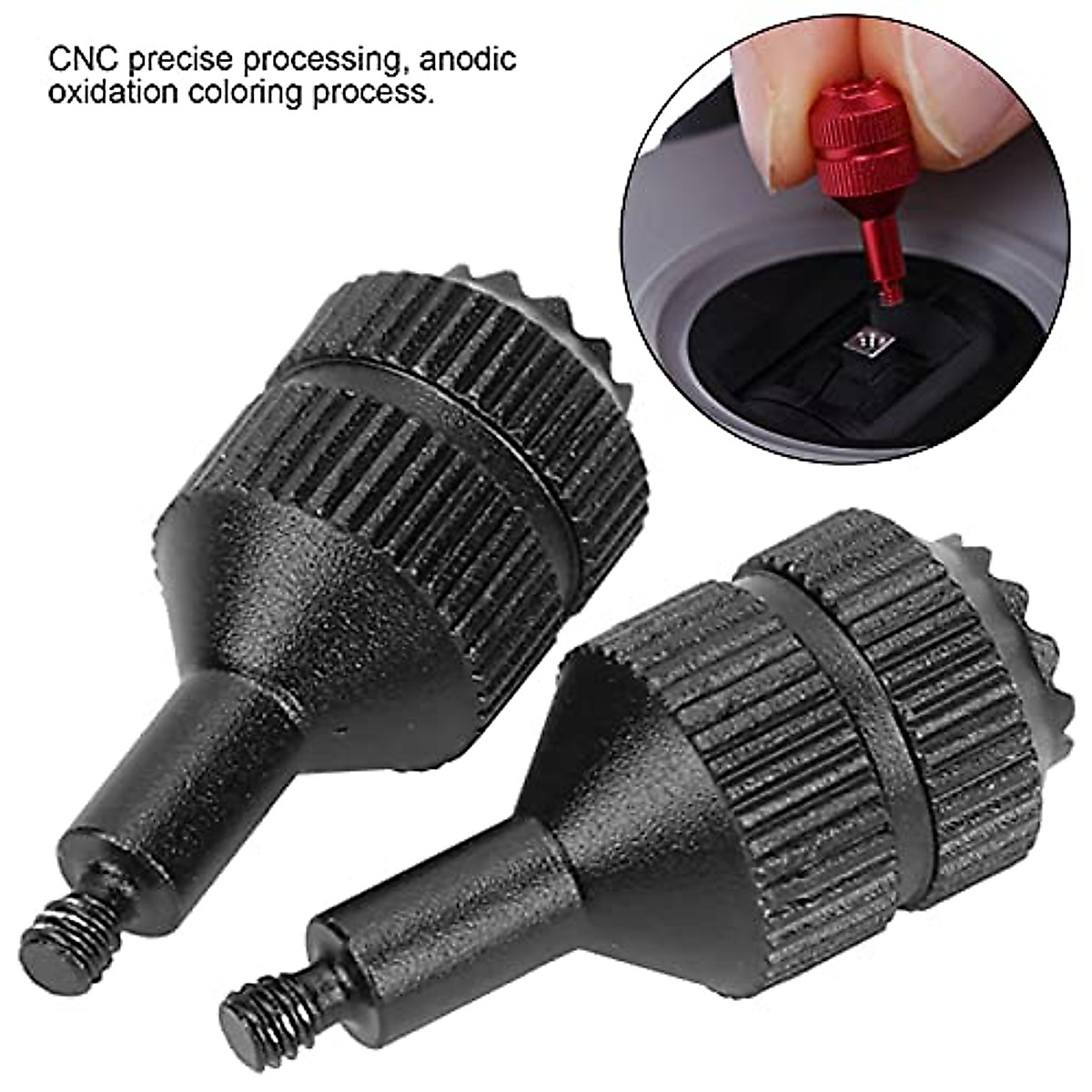 Liyeehao Aluminum Controller Joysticks, Controller Joysticks Aluminium Alloy for Metal Joystick Protector for Model Airplane Accessories(Black)