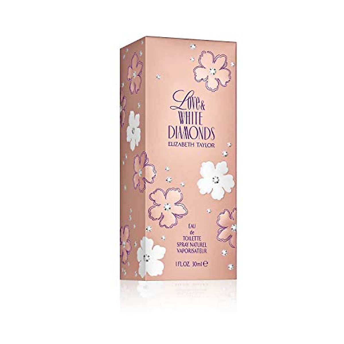 Elizabeth Taylor Women's Perfume, Love & White Diamonds, Eau De Toilette EDT Spray, 1 Fl Oz