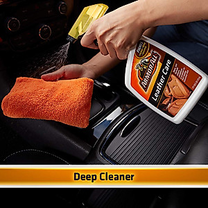 Car Leather Care Spray by Armor All, Leather Cleaner and Protectant for Cars, Trucks and Motorcycles, Includes 2 Bottles, 16 Fl Oz Each