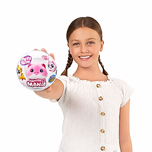 Pets Alive Hamstermania (Pink) by ZURU Hamster, Electronic Pet, 20+ Sounds Interactive, Hamster Ball Toy for Girls and Children