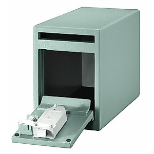 SentrySafe Depository Safe with Dual Key Lock, Steel Drop Slot Safe for Offices and Businesses, Stores Cash, Money, 0.23 Cubic Feet, 8.5 x 6 x 12.3 Inches, UC-025K