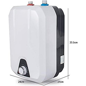Electric Hot Water Heater, Fencia 110V 1500W 8L Electrical Hot Water Heater - Adjustable Temperature from 55℃-75℃ - Best for Kitchen, Rest Room, Household - Shipping From USA (Square)