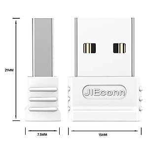 Jieconn USB C to USB Adapter, [4 Pack] USB-C Female to USB-A Male Adapter,USB to USB C Adapter Fast Charging Converter Compatible with iPad,Apple iWatch Watch Series 7 SE,iPhone12/13 Pro, Black/White