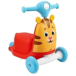 Skip Hop 3-in-1 Baby Activity Push Walker to Toddler Scooter, Daniel Tiger