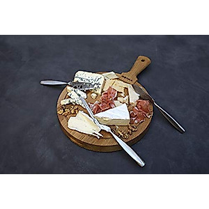 BOSKA Stainless Steel Cheese 3 Knife Set - Great for Cheese - Multi-Purpose Cheese Slicer - Handheld Slicer - Silver Non-Stick - Dishwasher Safe - For Kitchen Cooking