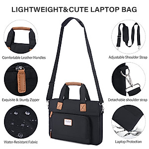 LOVEVOOK Laptop Bag for Women, 15.6 Inch Laptop Case Cute Computer Bag Lightweight Laptop Briefcase, laptop shoulder bag for Work School Travel