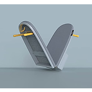 Joseph Joseph Folding Tabletop Ironing Board with Iron Holder, Compact, Space-Saving, Grey/Yellow