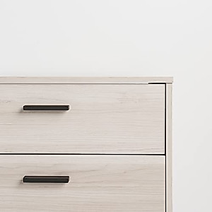 Signature Design by Ashley Socalle Modern Industrial 3 Drawer Chest of Drawers, Natural Beige