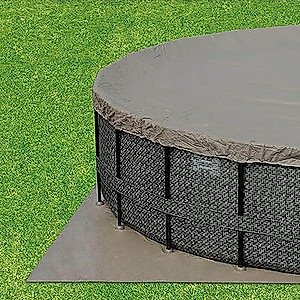 Summer Waves 20 x 4 Foot Outdoor Round Frame Above Ground Swimming Pool Set with Filter Pump, Pool Cover, Ladder, Ground Cloth, and Maintenance Kit