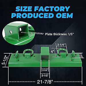 osemar Compact Tractor Bucket Hooks Bolt on with 2" Receiver fit for John Deere 1025r 2320 2025r 2032r 3032e