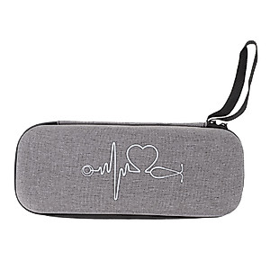 ULTECHNOVO Stethoscope Case with Divider for Accessories, Stethoscope Carrying Bag Travel Case Compatible with 3M /ADC/Stethoscope