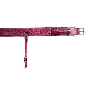 RAAVILS Horse Leather Cinch for Western Saddles Horse TACK Leather Back Cinch Rear Saddle Girth