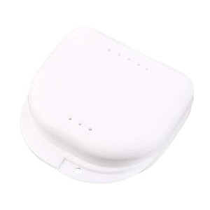 Grey990 Health Dental Plastic Box, Mouthguard Dentures Storage Case Container Oral Care Tool