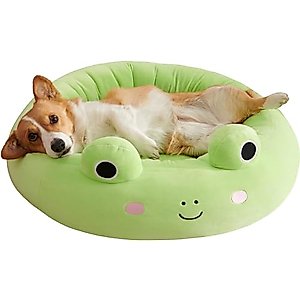 Squishmallows 30-Inch Wendy Frog Pet Bed - Large Ultrasoft Official Squishmallows Plush Pet Bed