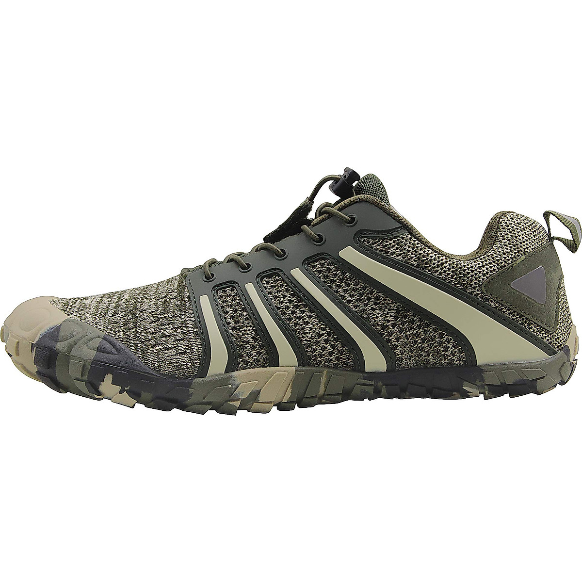 Oranginer Men's Barefoot Shoes Lightweight Athletic Trail Running Shoes Men Camouflage Size 10