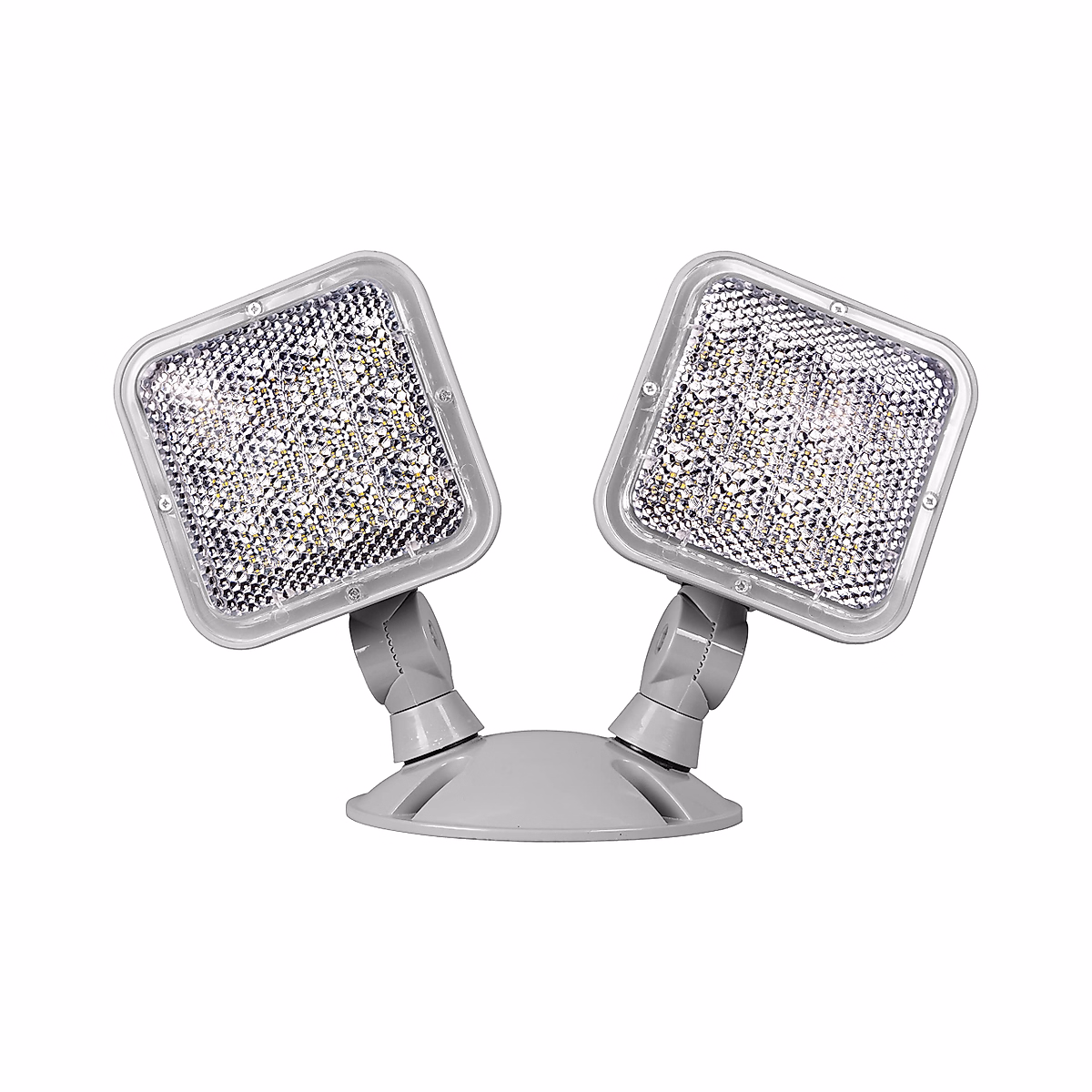 NICOR Lighting Wet Location Emergency LED Remote Dual Light Fixture (ERL4-10) , Gray