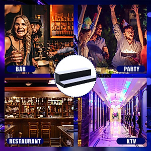 16 Inch LED Lighted Liquor Bottle Display Shelf 2 Step Illuminated Bar Bottle Shelf Lighted Bar Stand Acrylic Mounted Wine Racks for Commercial Home Bar Bottle Lighting Shelves with Remote Control