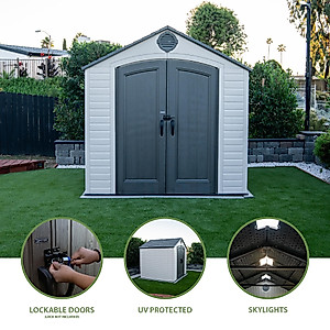 Lifetime Outdoor Storage Shed, 8 x 7.5 Foot