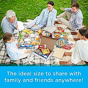 Snack Box Variety Pack Care Package (60 Count) Kids, Teens, Adults, Men, Women, College Student, Christmas Gift Basket Snackbox, Office Sampler, Stocking Stuffers, Candy Food Cookies Chips Arrangement, Sweet Gifting