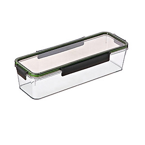 1PCS Pasta Storage Container,Transparent Storage Box Vegetable Storage Box Multipurpose Spaghetti Box for Kitchen(Short)