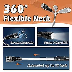 Gifts for Men, Telescoping Magnetic Pickup Tool, Men Gifts for Dad Husband Him, Cool Gadgets Gifts for Boyfriend, Anniversary Birthday Gifts Ideas, Unique Tools, Car Accessories