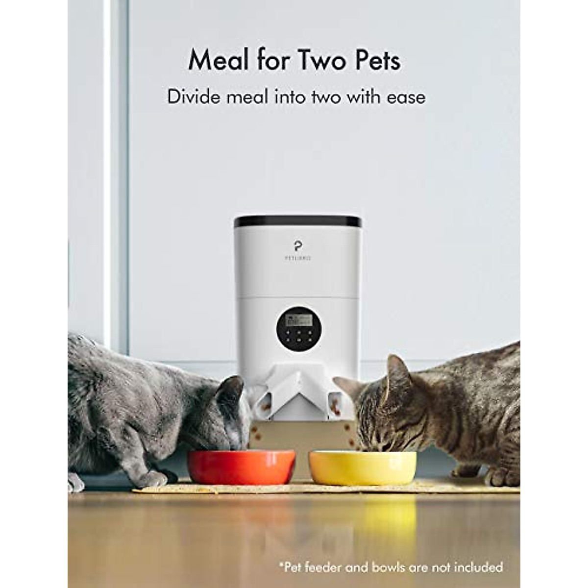 PETLIBRO Two-Way Pet Meal Splitter, Multiple Cat Feeder Accessories for Two Cats or Dogs, Same Time Feeding Food Dispenser Suitable for Automatic Cat Feeder Model PLAF001, PLAF101,PLAF002