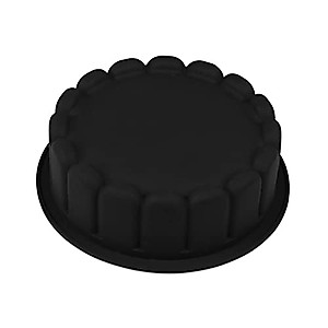 UPKOCH 3pcs Roasting Pans for Ovens Round Silicone Molds Egg Cake Mold Silicone Bread Loaf Pan Flower Pattern Cake Mold Baking Tray Flower Pattern Baking Mold Mousse Cake Bakeware Dessert