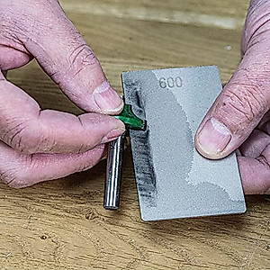 Trend Complete Credit Card Diamond Sharpening Kit with 180/300 & 600/1000 Grit Stones, Lapping Fluid, Non-Slip Mat, Cleaning Block & Sharpening Guide, DWS/KIT/D