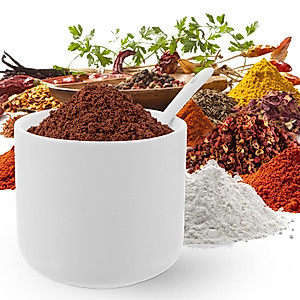 BESTonZON 1 Set Seasoning Jar Set Cruet Bottle Seasoning Jars Seasoning Shakers with Lids Ceramic Sugar Jar Container Salt Shaker Ceramic Seasoning Jar White Seasoning Box Ceramics Bamboo