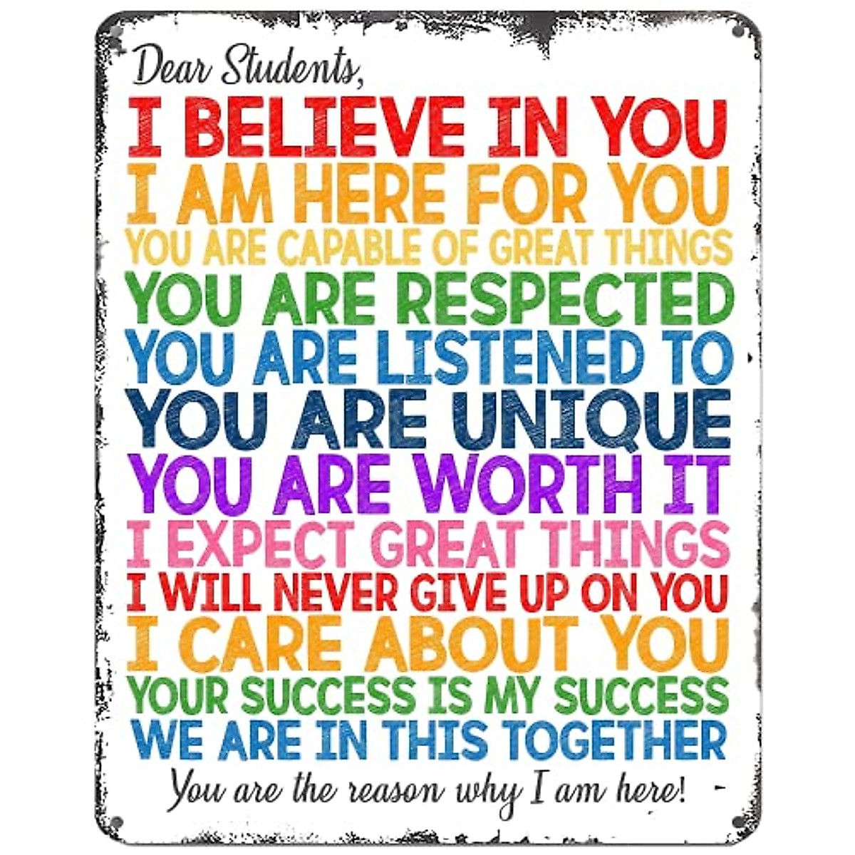 Niekea Berryi Classroom Poster Class Decor in This Classroom Inclusion Safe Space Diversity Inclusion Ally Fun Metal Tin Sign 12x16 inch Retro Crafts Plaque