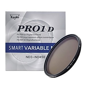 Kenko ND Filter PRO1D Smart Variable NDX3-450 Filter 67mm, for reducing The amount of light, Stepless concentration adjustment