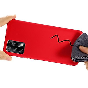 Case for Oppo A74/OPPO F19, Liquid Silicone Protective Phone Case for Oppo A74/OPPO F19 with Silicone Lanyard, Slim Thin Soft Shockproof Cover for Oppo A74/OPPO F19 Silicone Case Green