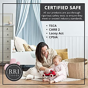 RRI Goods 100% Birch Plywood Wall Mount Baby Diaper Caddy Organizer with Storage Unit, Suitable for Storing Kids Diapers,Toys, Wipes in Nursery, Daycare, Kids Playroom