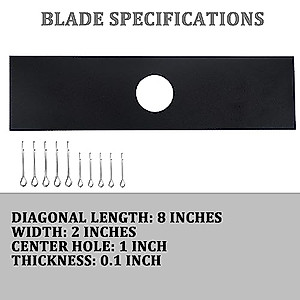 5 Pack 613223 Edger Blades Compatible with Ryobi, Echo, Stihl, Maruyama, Green Machine Edger, Replace 720-237-001, 4133-713-4101, 216062, 237001-1 Inch Center Hole