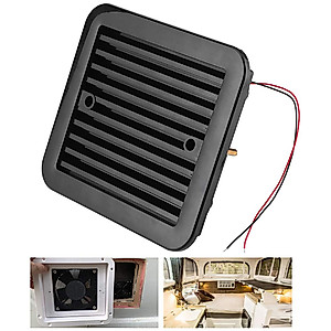 Aramox Vent Fan, 12V 4W Vent Fan with Shutters Vent One‑Way Side Strong Wind Air Camper RV Accessories