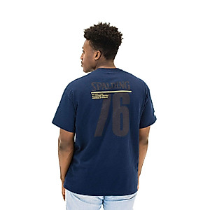 Spalding Men's Varsity Crew Neck T-Shirt Peacoat