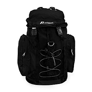 Everest Hiking Pack, Black, One Size