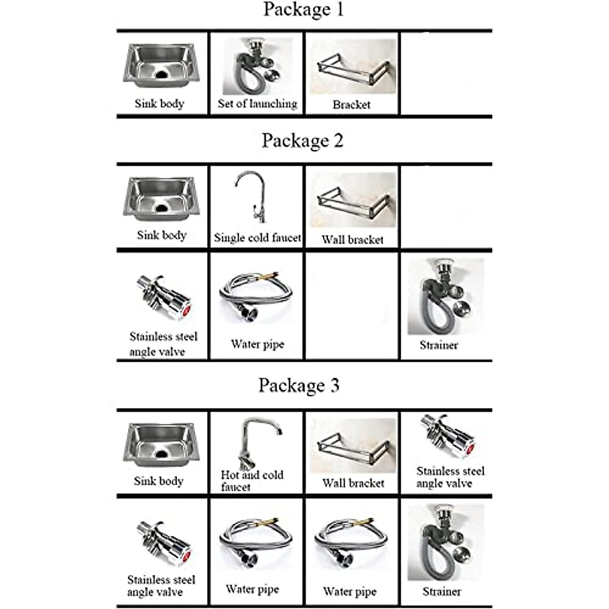 Farmhouse Sink, Kitchen Simple 304 Stainless Steel Sink Single Sink with Wall Bracket, Stainless Steel Kitchen Sink, Commercial Wall Mount Hand Basin for Restaurant, Kitchen and Home