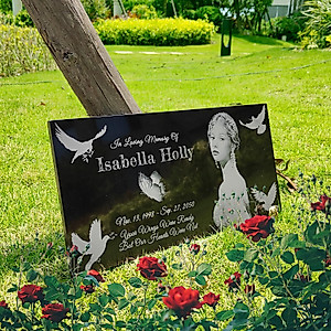 Human Memorial Stone Personalized,Grave Plaque,Graves Stones,Grave Marker,Memorial Grave,Grave Decorations,Headstones for Graves