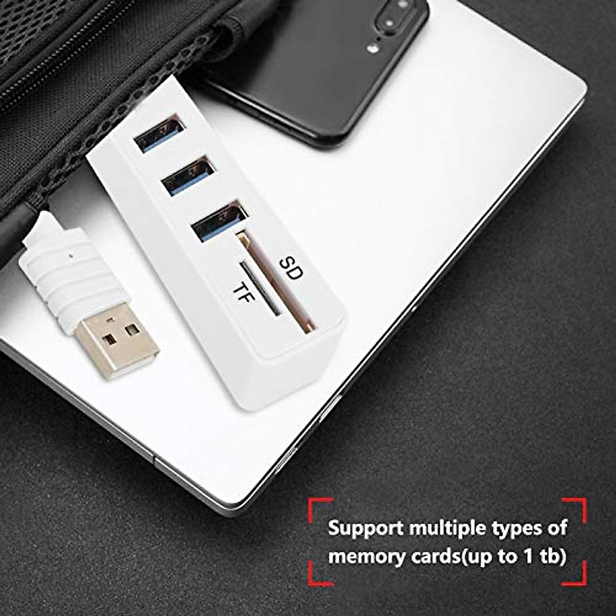 Moisture Resistance Long Service Life USB Hub Multipurpose USB Card Reader for PC