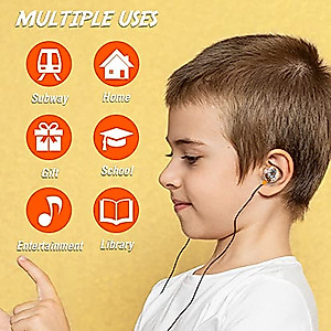 Volkano Bulldog Kids Child Sized for Boys with Carry Case and Keyring - 3.5MM Stereo Jack - Wired Earbuds with Safe Volume 85dB - Earbuds for Kids for School for Online Learning/Tablet - Grey/Black