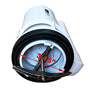 3 inch Dual Flush Valve Replacement for One Piece Toilet Repair Kit Parts Tank Drain (3.18”-3.5”),A2201