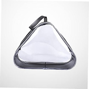 VALICLUD Travel Toiletry Bag Cables Storage Transparent Zipper Change Organizer Black with Bag Triangle Brushes Ing Purse Pvc Travel Cosmetic USB Toothpaste Clear Toiletry Bags